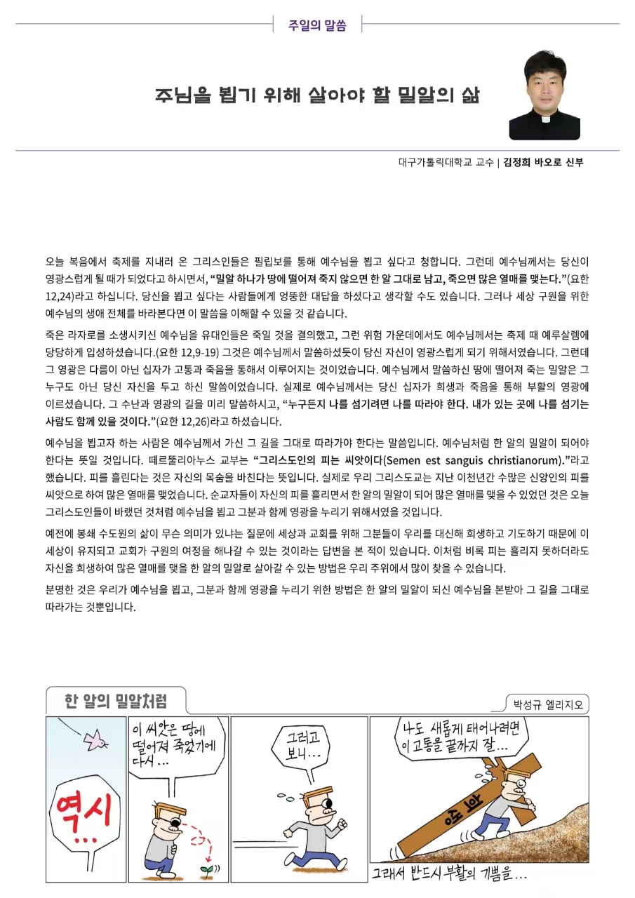 주보 - 2024년 3월 17일 사순 제5주일